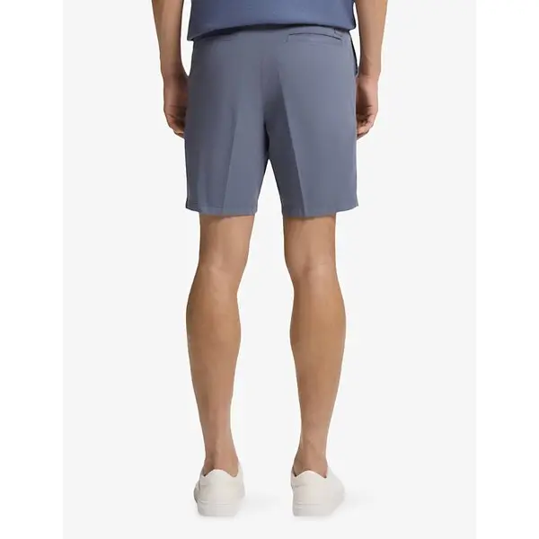 BOSS Straight-leg Stretch-cotton Shorts