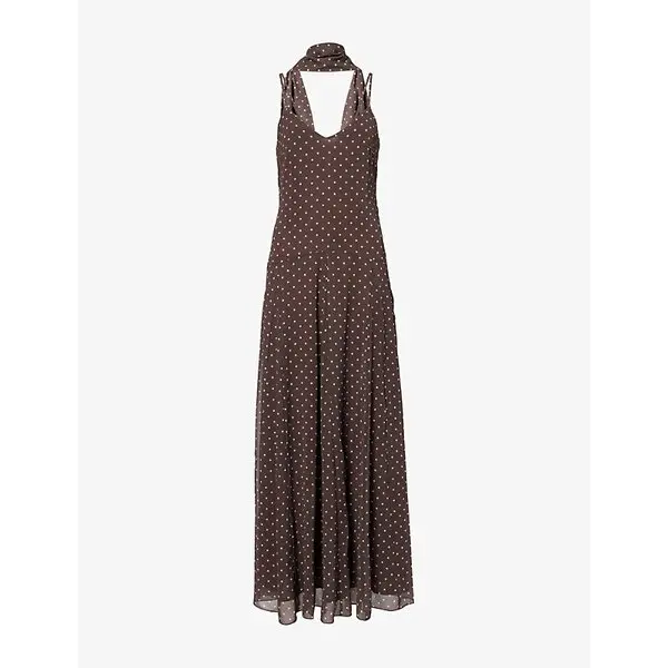 4TH & RECKLESS Polka Dot Woven Maxi Dress