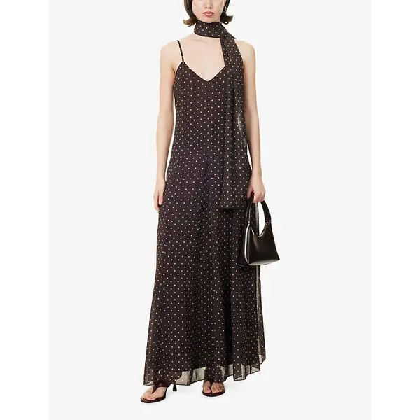 4TH & RECKLESS Polka Dot Woven Maxi Dress