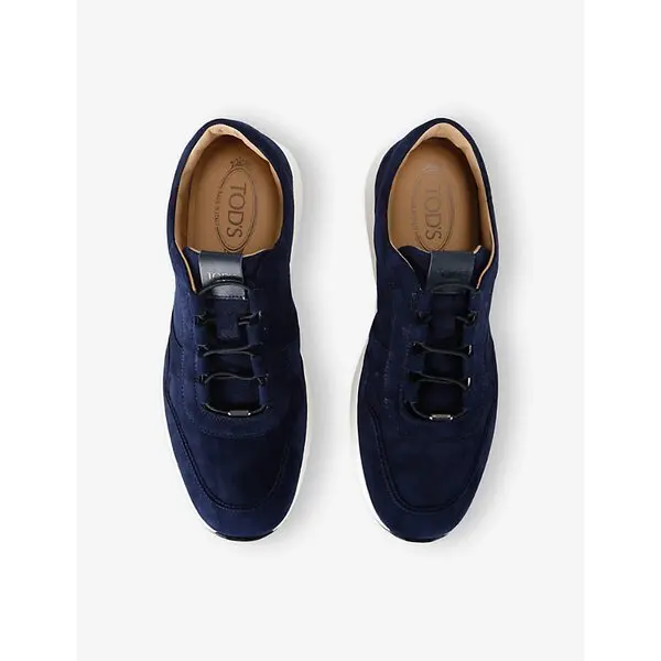 TOD'S Suede Low-top Trainers - Navy