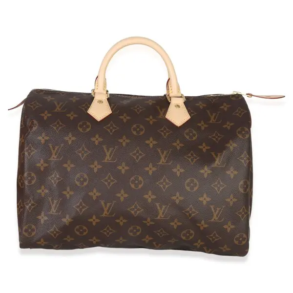 LOUIS VUITTON Monogram Canvas Speedy 35 - Brown