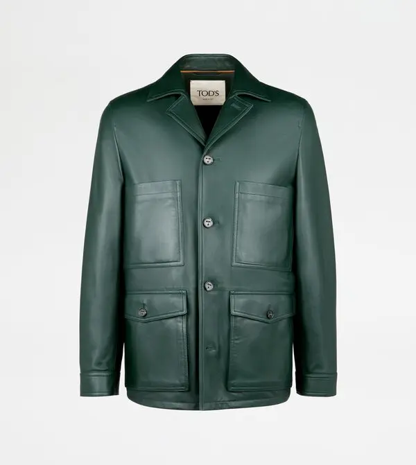 TOD'S Leather Safari Jacket