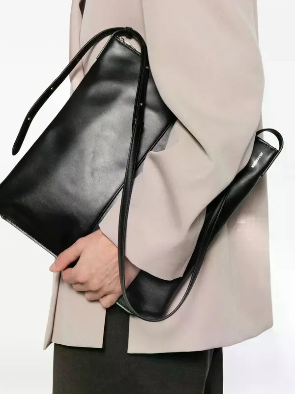 JIL SANDER Linea Zip Leather Crossbody Bag