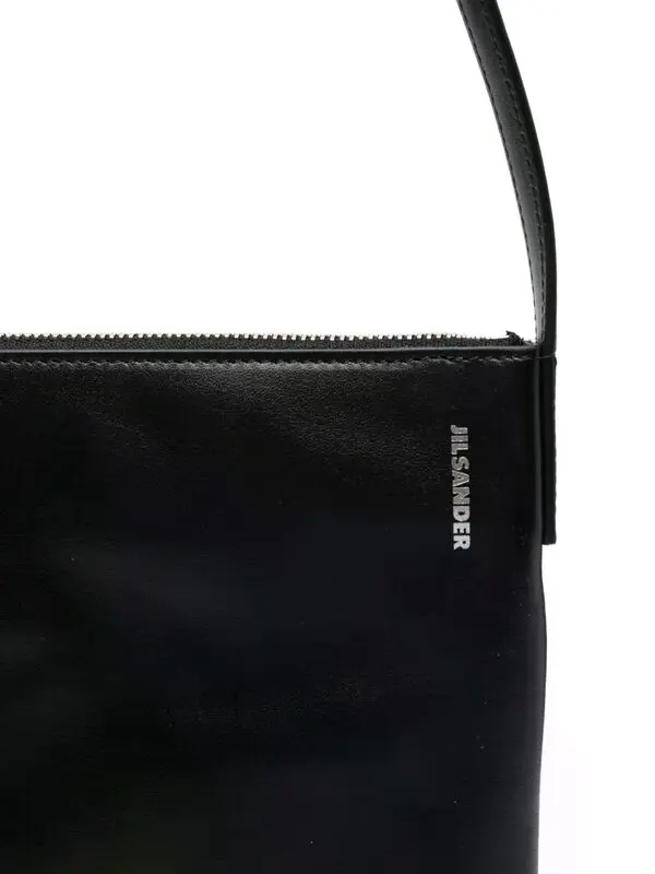 JIL SANDER Linea Zip Leather Crossbody Bag