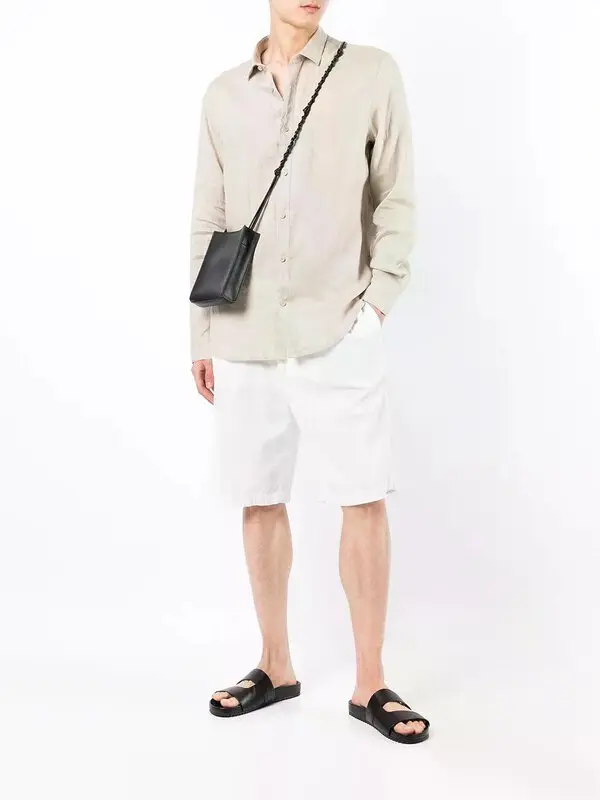 Armani Exchange Long-sleeved Linen Shirt