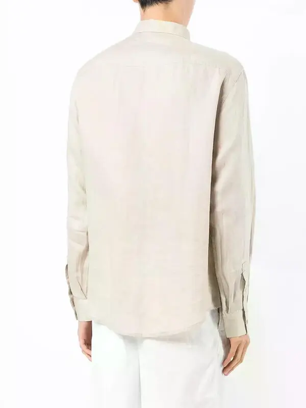 Armani Exchange Long-sleeved Linen Shirt