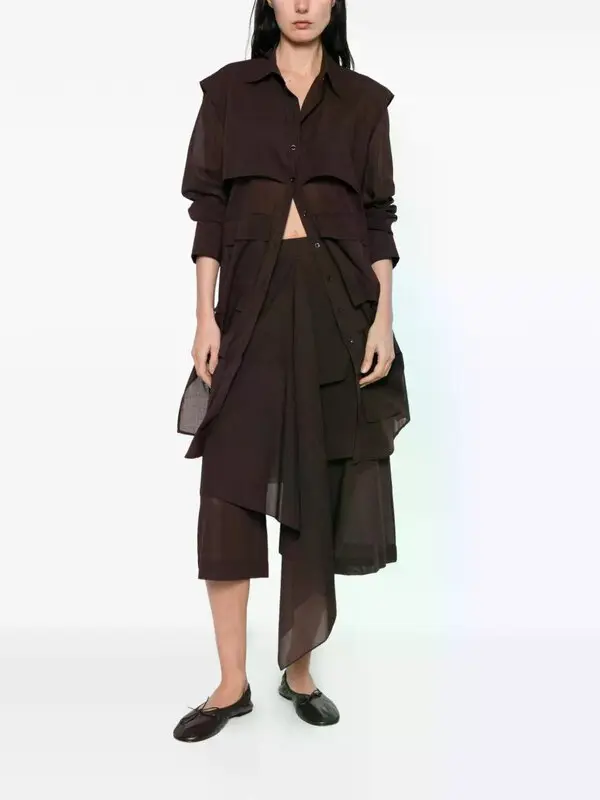 QASIMI Tiered Draped Skirt