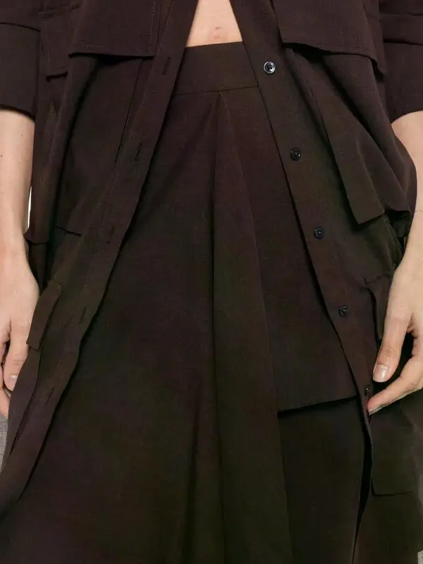 QASIMI Tiered Draped Skirt