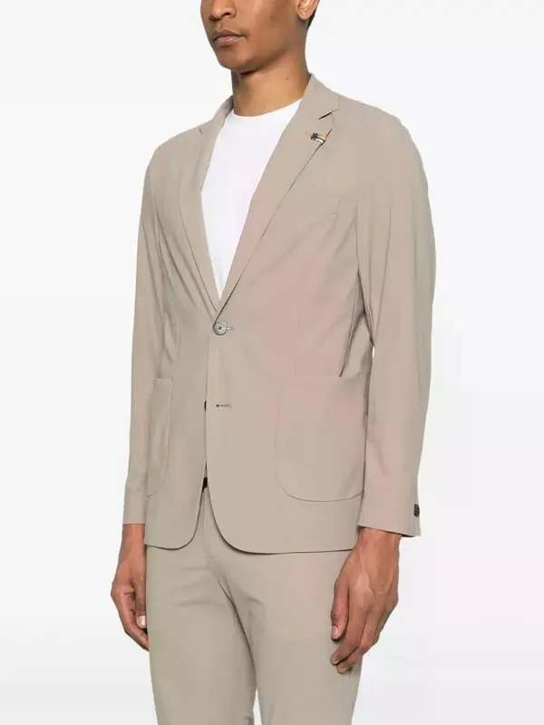 DISTRETTO 12 Active Single-breasted Patch-pocket Jacket