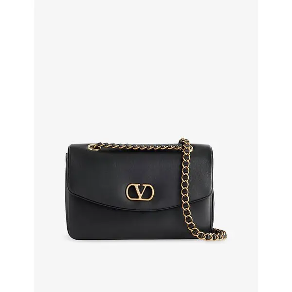 Valentino Garavani Medium Leather Shoulder Bag - Nero
