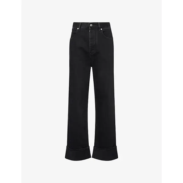 Bottega Veneta Faded Turn-up Hem Denim Trousers