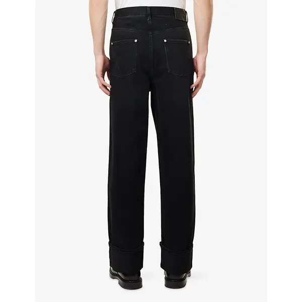 Bottega Veneta Faded Turn-up Hem Denim Trousers