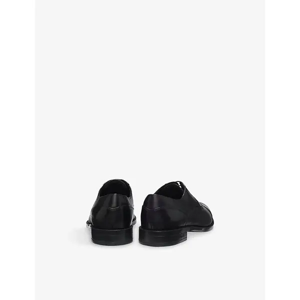 BOSS Lace-up Leather Derby Shoes - Black