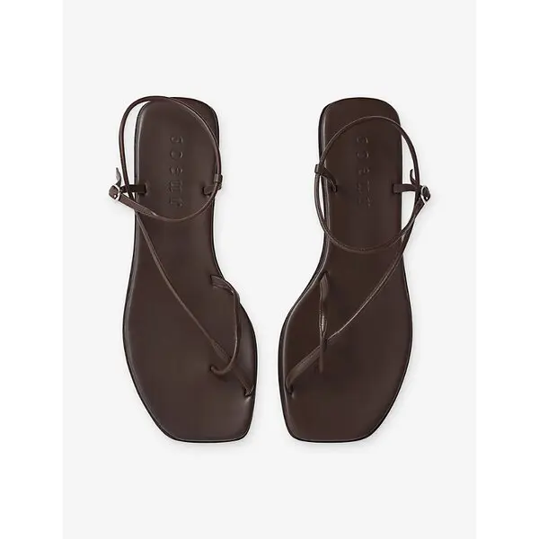 Soeur Rosalie Leather Sandals - Marron