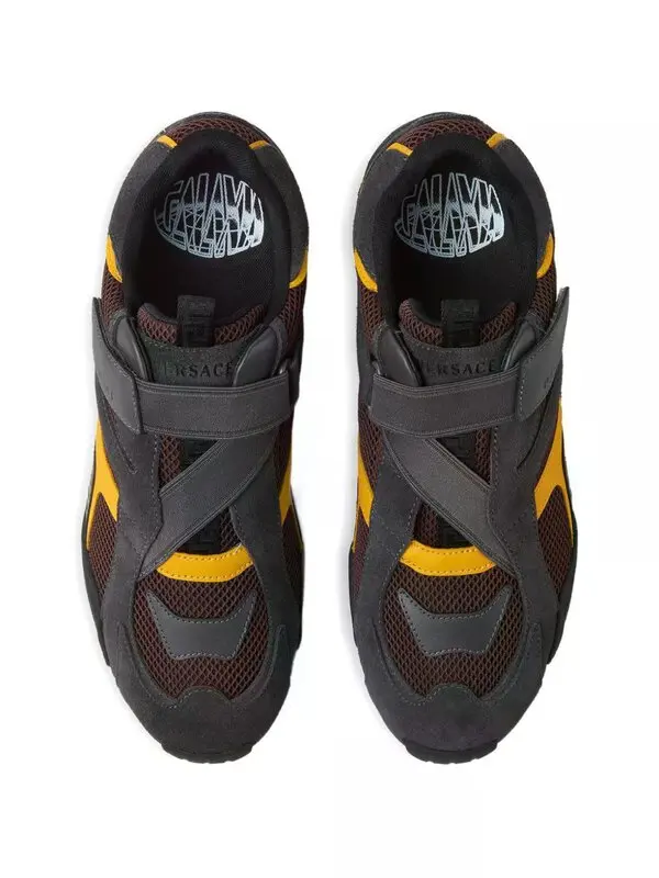 Versace Galaxia Suede Sneakers - Brown