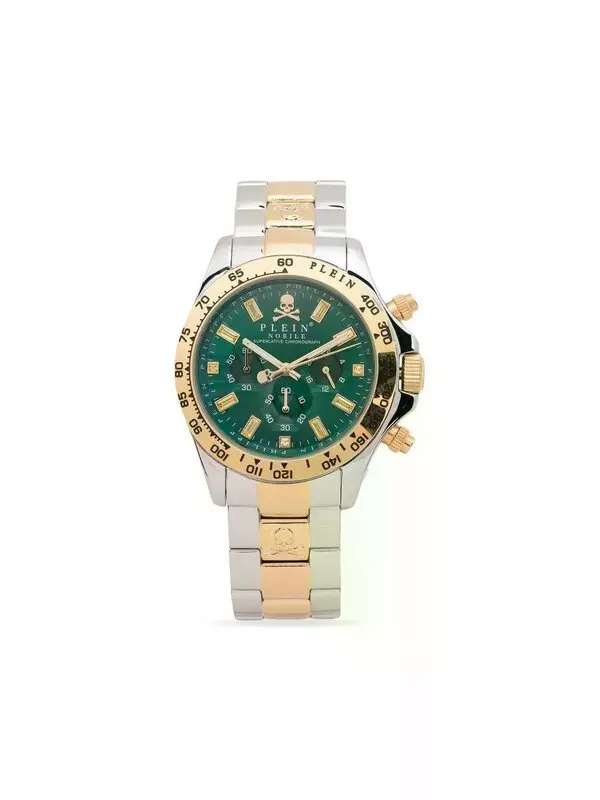 Philipp Plein Nobile Quartz 43mm Chronograph Watch - Gold