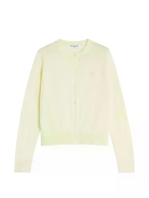 Maison Kitsuné Button Embroidered Cardigan