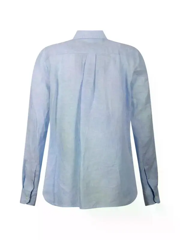 Max Mara Logo-embroidered Linen Shirt