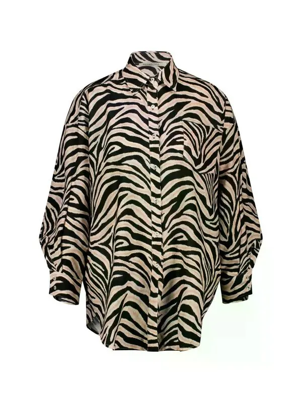PARAMIDONNA Zebra Print Shirt