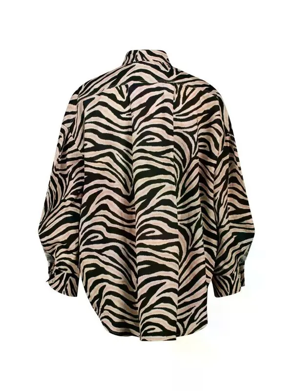PARAMIDONNA Zebra Print Shirt