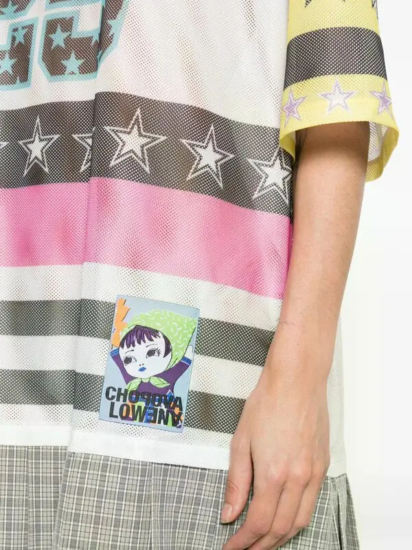 CHOPOVA LOWENA Nancy Striped Check Mini Dress