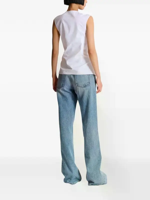 Balmain Draped V-neck Blouse