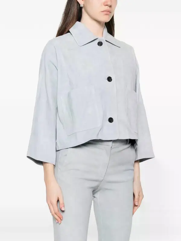 ARMA Zhou Leather Jacket - Blue