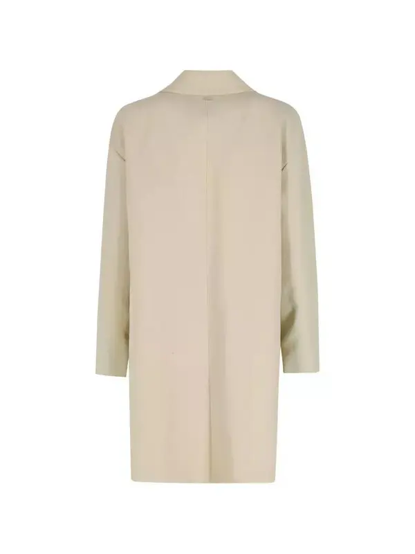 Herno Notched Lapel Button-fastening Coat - Neutrals