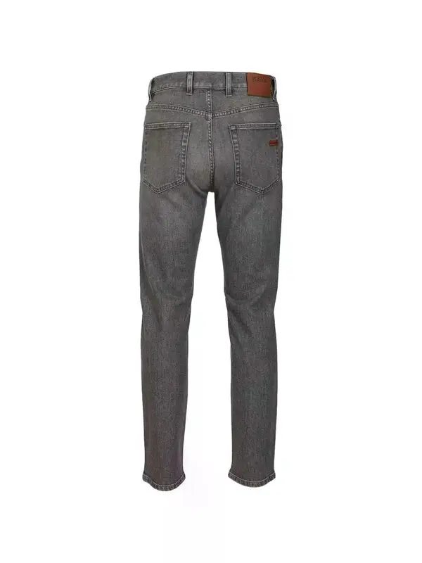 Zegna Belt-loop Five-pocket Jeans - Grey