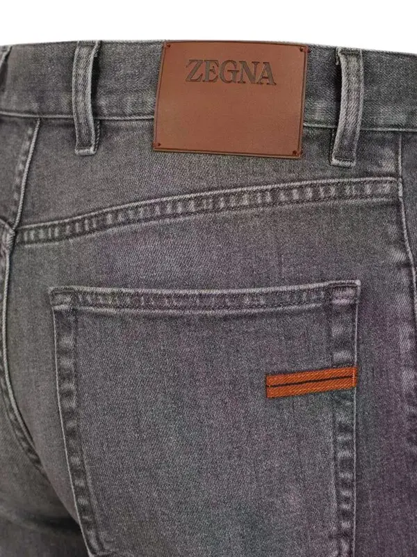 Zegna Belt-loop Five-pocket Jeans - Grey