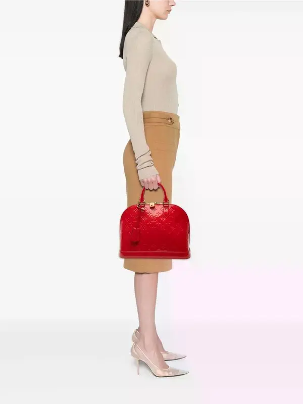 LOUIS VUITTON 2015 Monogram Vernis Alma Pm Handbag