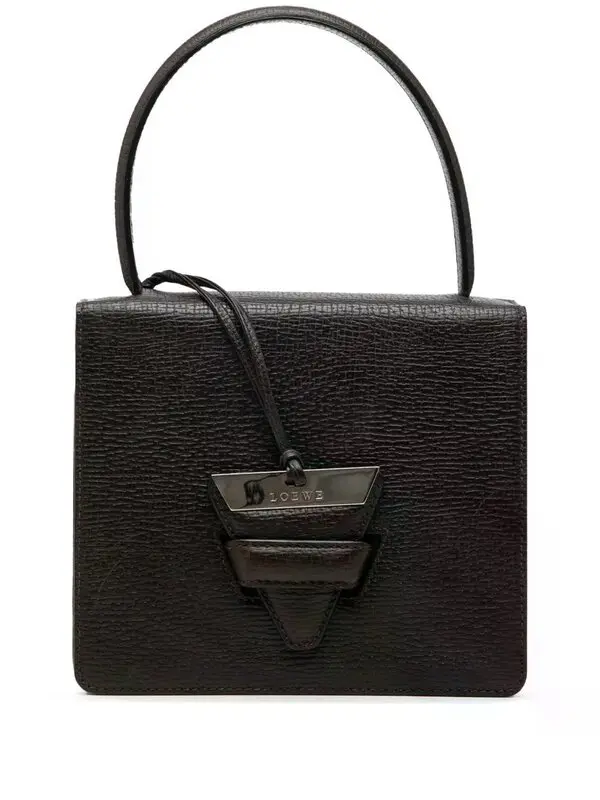 Loewe Textured Leather Barcelona Satchel - Brown