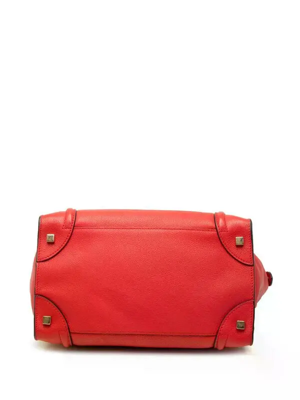 Celine 2011 Mini Luggage Tote Bag - Red