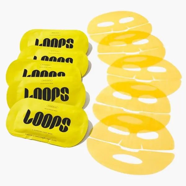 LOOPS BEAUTY Sunrise Service Brightening Hydrogel Face Mask Set - One-color