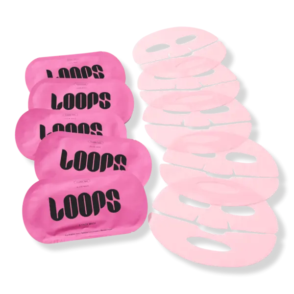 LOOPS BEAUTY Double Take Glow Hydrogel Face Mask Set - One-color