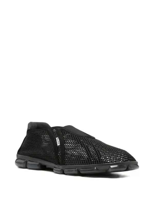 Miu Miu Mesh Slip-on Sneakers - Black