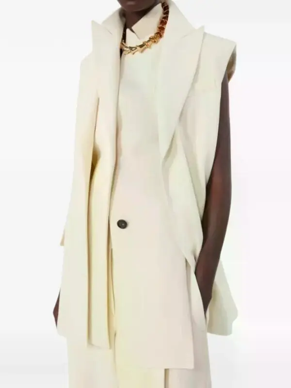 Sportmax Tailored Gilet - Neutrals