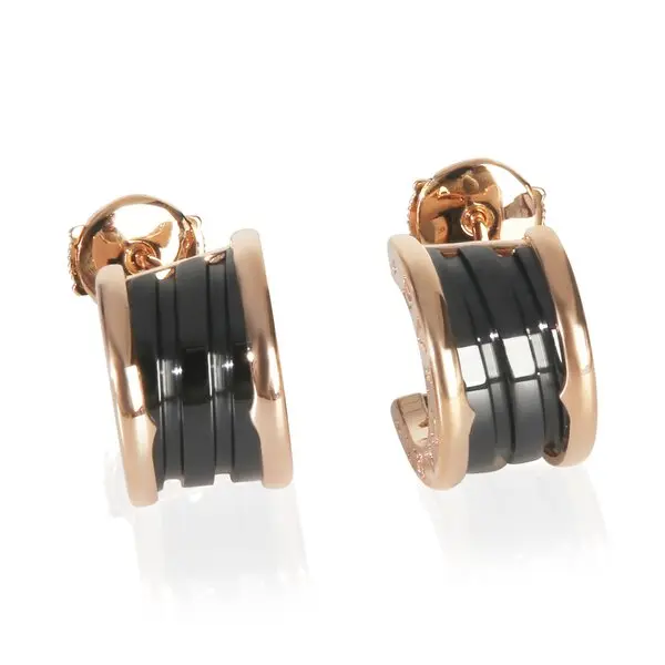 BVLGARI B.zero1 Hoop Earrings - Rose_gold/ceramic
