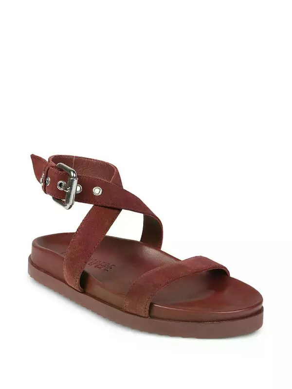 Patrizia Pepe Buckle Strap Leather Sandals