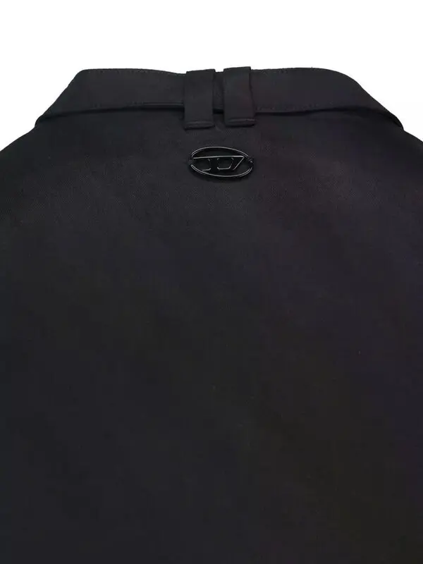 DIESEL® Button-up Dress With Cut-out Sleeves