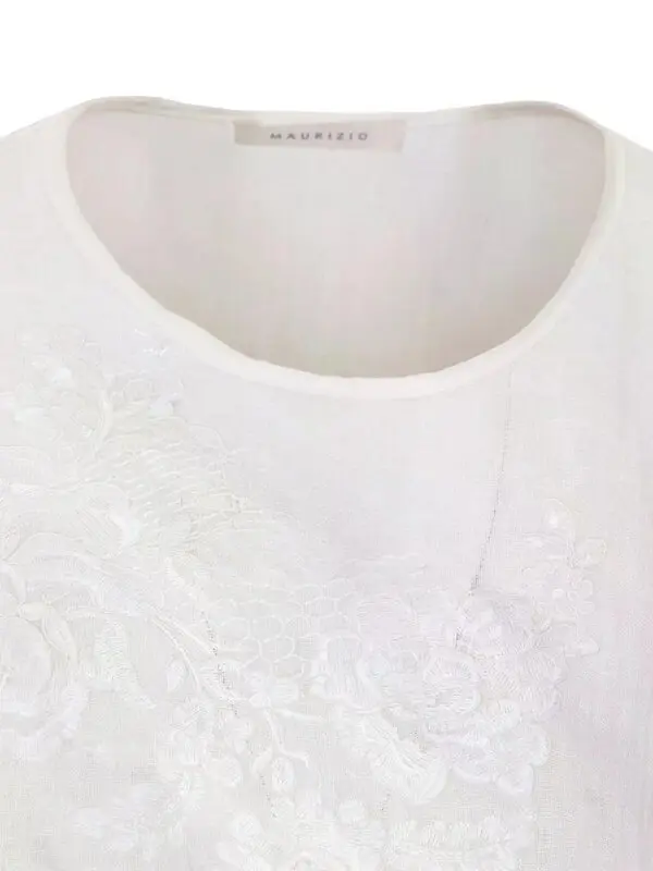 MAURIZIO PECORARO Floral Embroidered Tunic