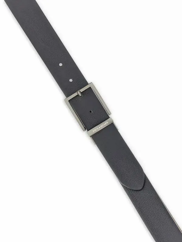 Paul & Shark Reversible Leather Belt - Black