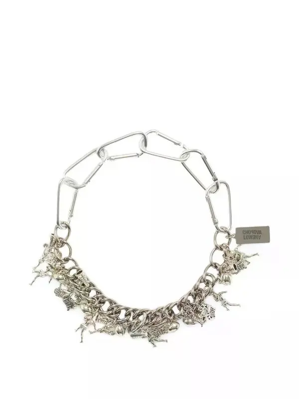 CHOPOVA LOWENA Sports Fan Carabiner Necklace - Silver