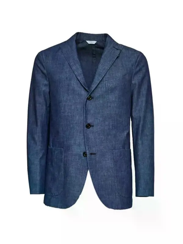 Boglioli Buttoned Blazer - Blue