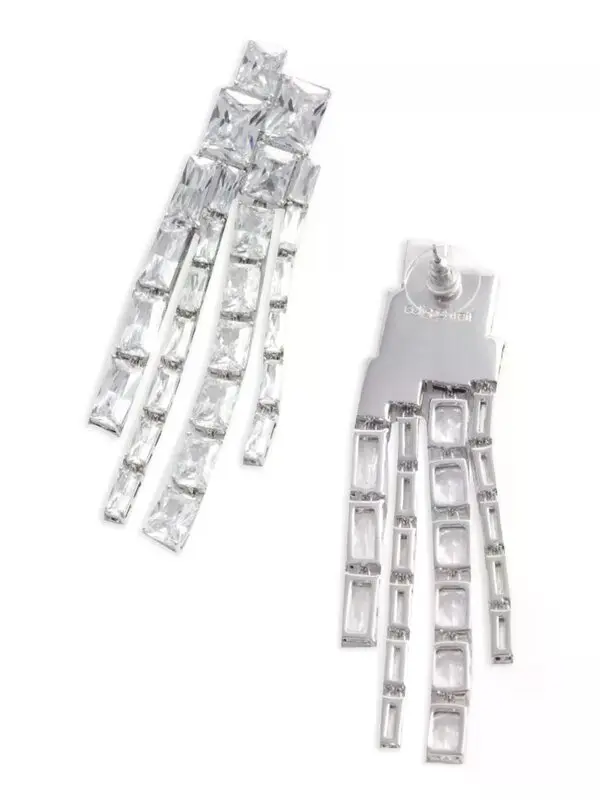 SELF-PORTRAIT Rectangular Cascade Earrings