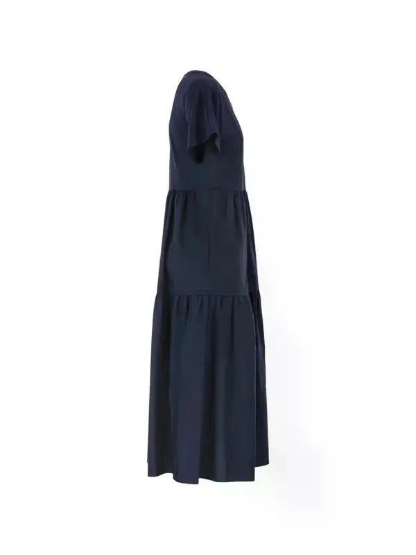 Max Mara V-neck Tiered Dress