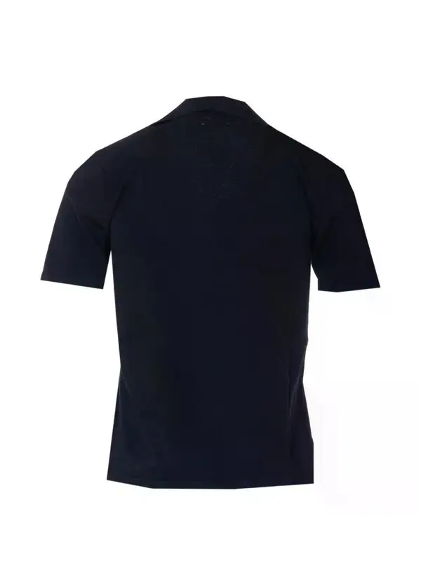 ROBERTO COLLINA V-neck Short Sleeve T-shirt - Black