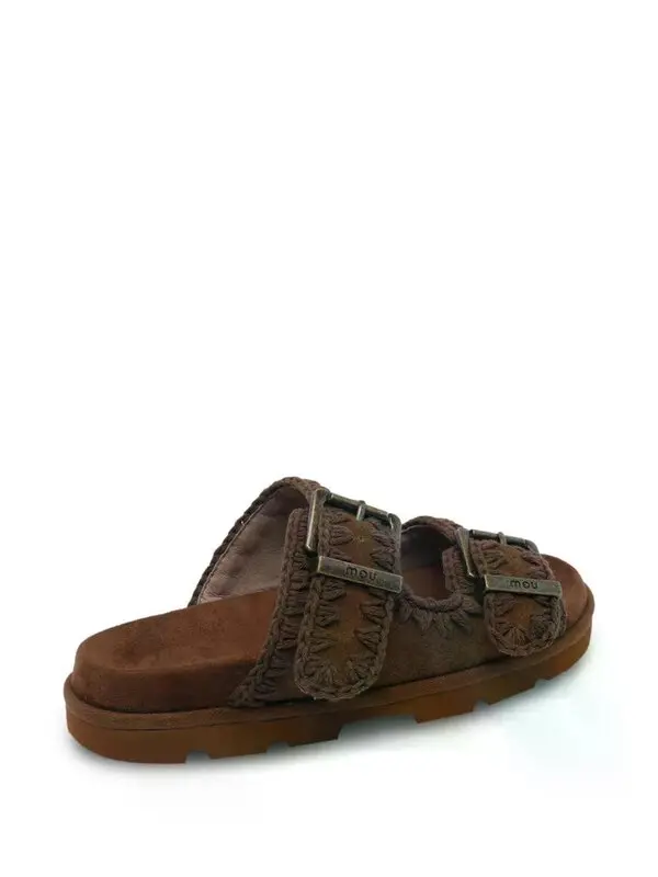 Mou Suede Sandals - Brown
