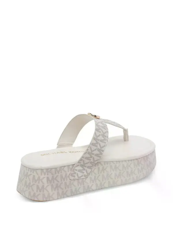 Michael Kors Logo-detail Round-toe Sandals