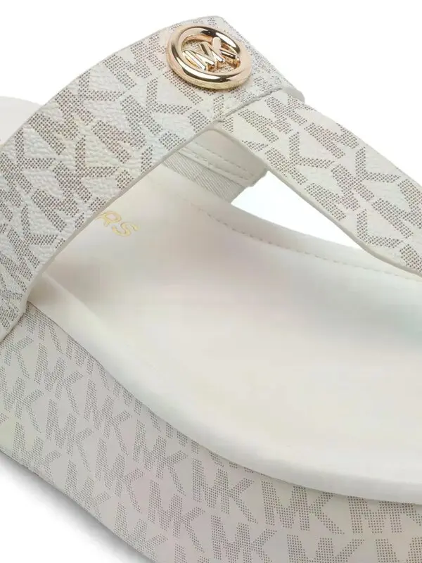 Michael Kors Logo-detail Round-toe Sandals
